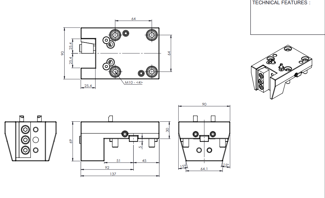BMT55 Face and OD Tool Holder - THL-DPM-C2-5525.4