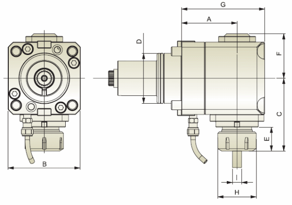 Radial Driven Tool Holder | BMT65 DIN 5480 - Doosan